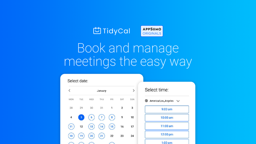 TidyCal - Book and manage meetings easily | AppSumo