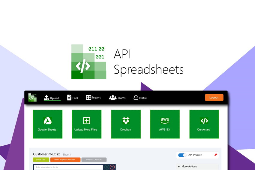 API Spreadsheets - Create spreadsheet importers | AppSumo