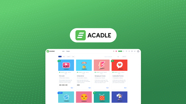 Acadle - Launch your white-labeled online academy | AppSumo