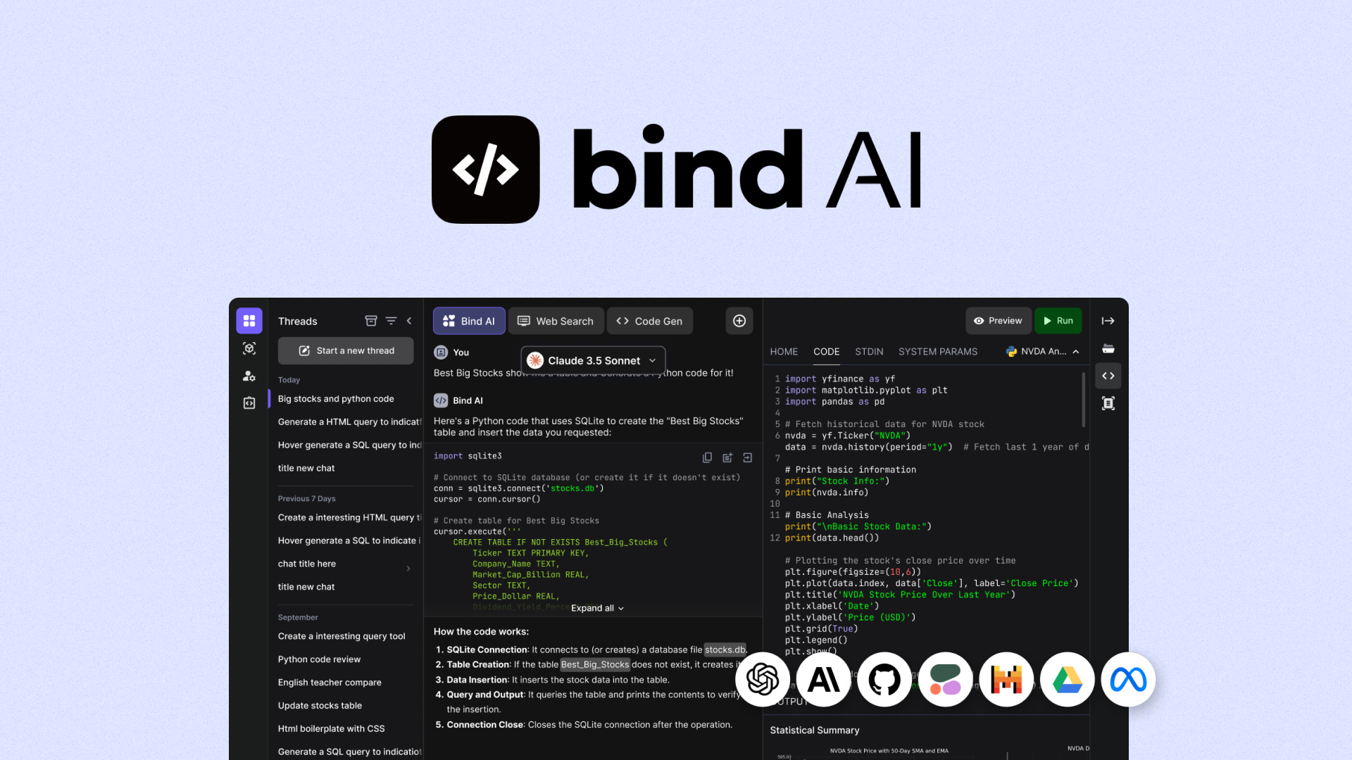 Bind AI - Complex code written by top AI models | AppSumo
