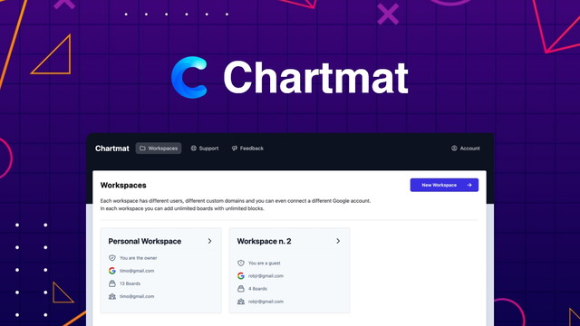 Chartmat - Visualize your data from Google Sheets | AppSumo