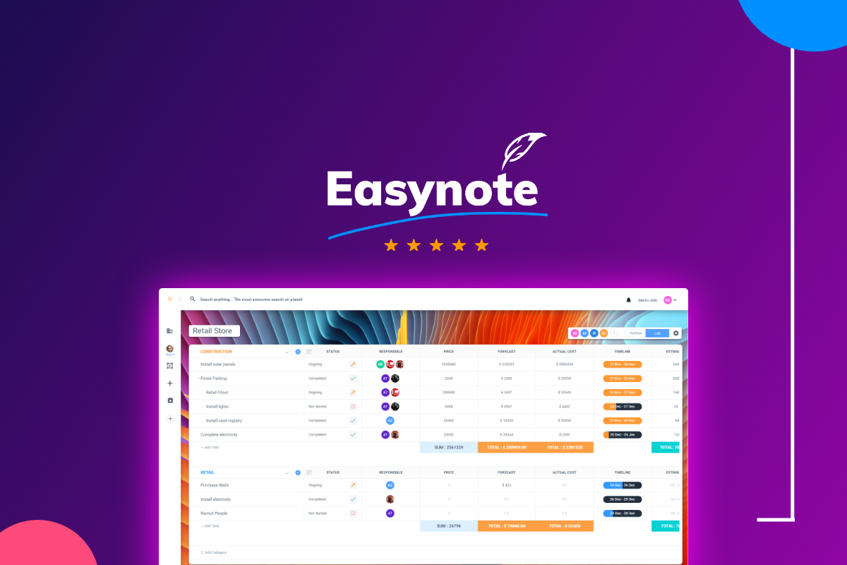 Easynote - Streamline your workflow & collaborate | AppSumo