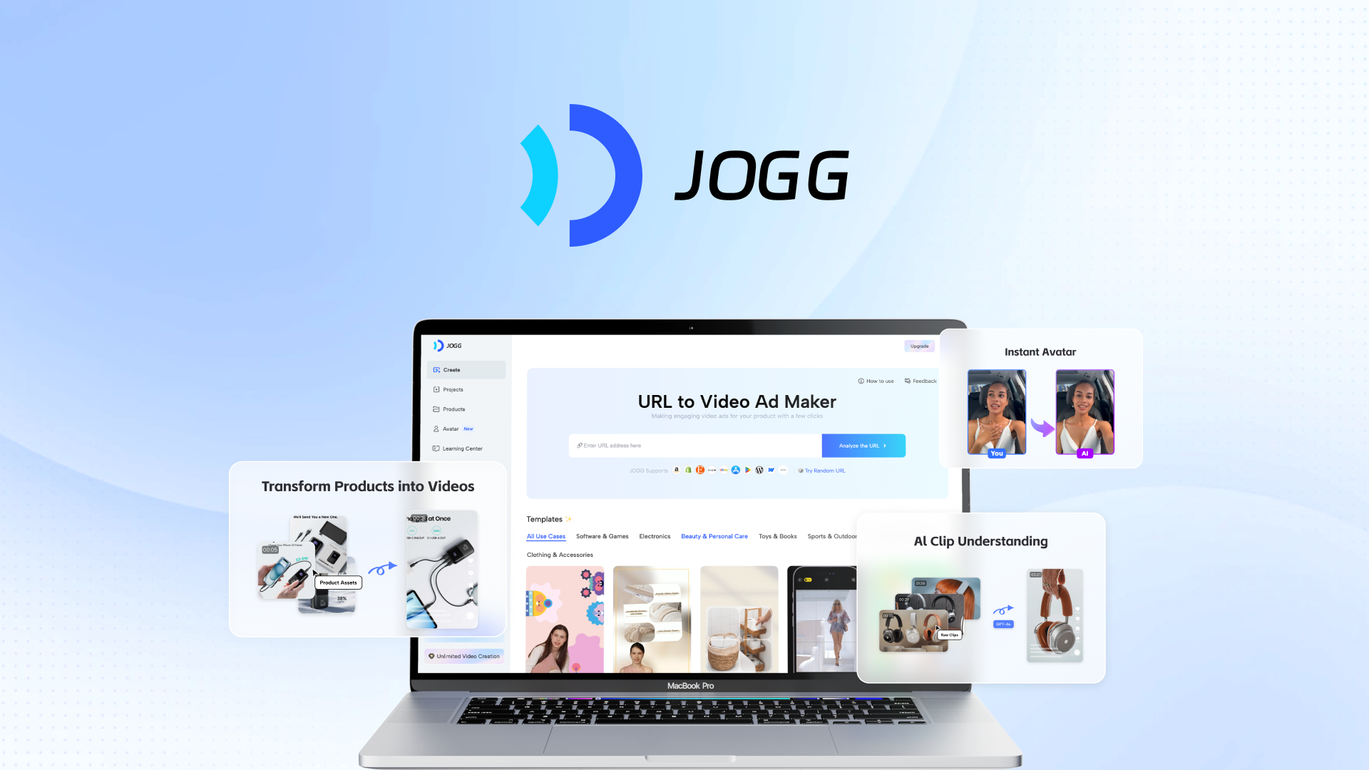 JoggAI - Turn hundreds of URLs into video ads | AppSumo