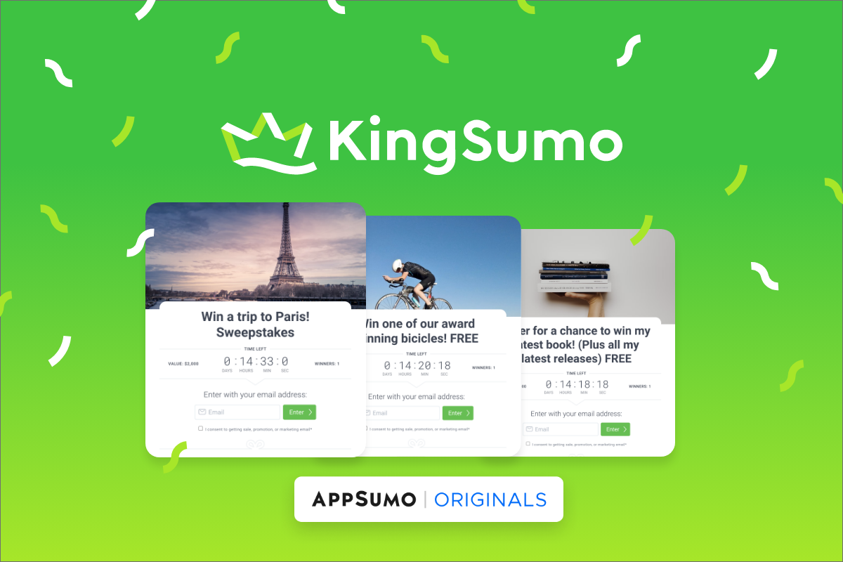 KingSumo - Plus exclusive - Drive leads with viral giveaways | AppSumo