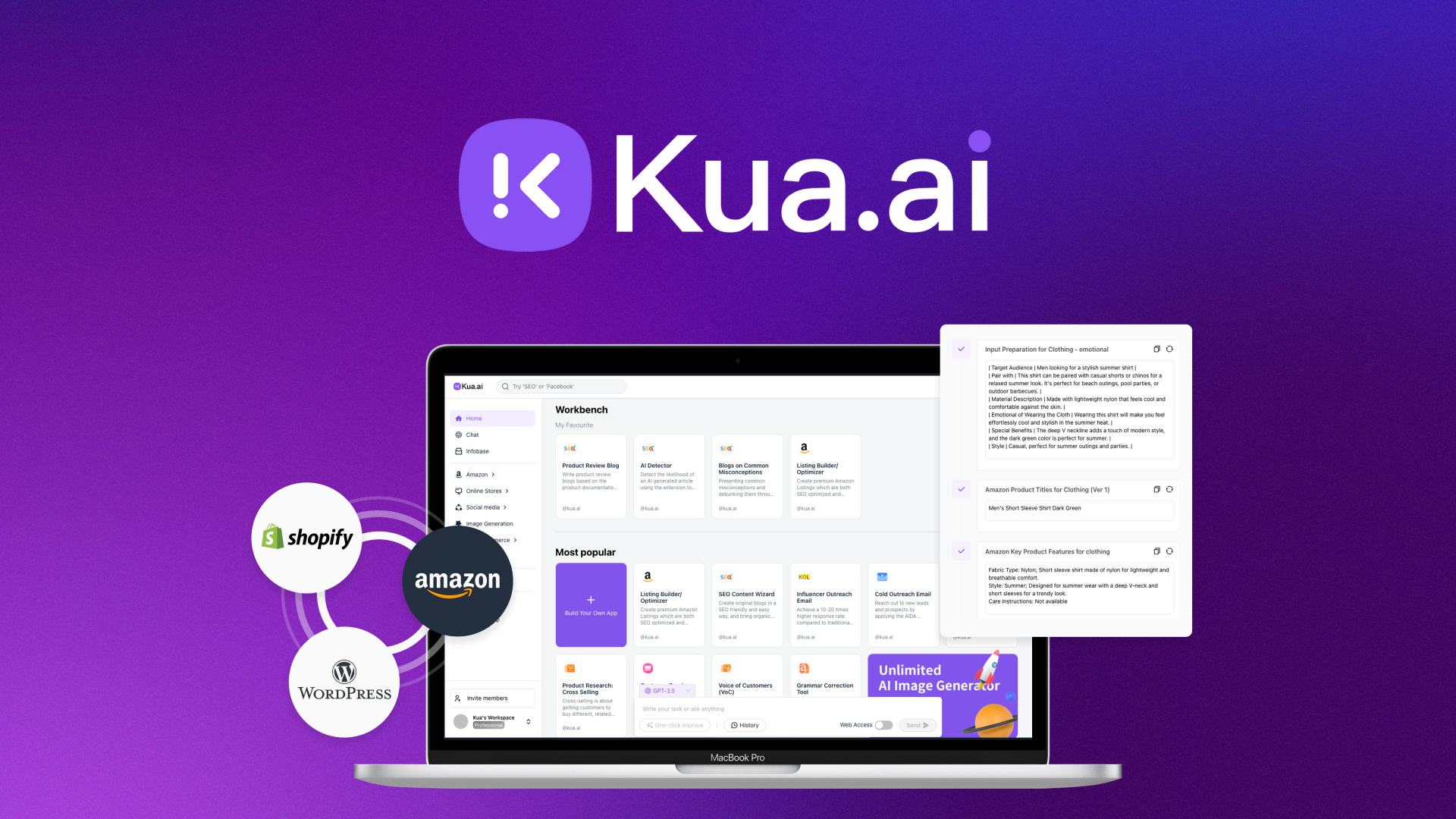 Kua.ai - Create ecommerce content with AI tools | AppSumo