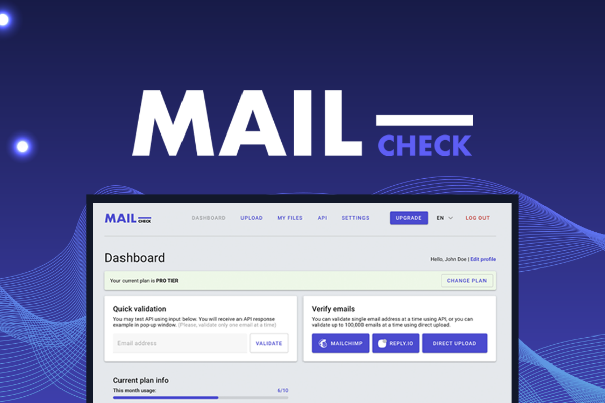 Mailcheck - Bulk validate your email subscribers | AppSumo