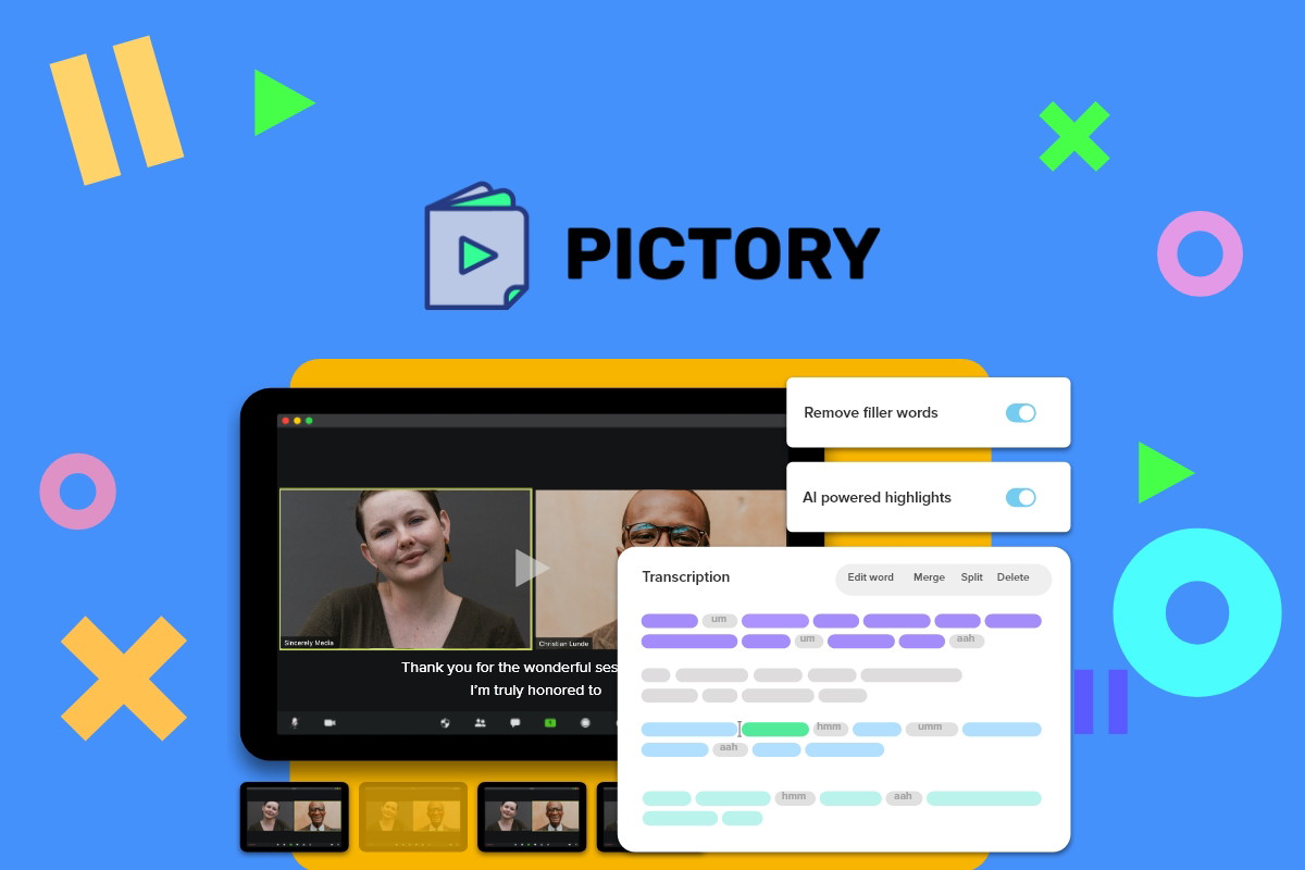 Pictory - Turn long-form content into short videos | AppSumo