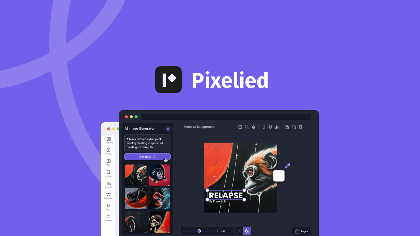 Pixelied - Create and edit professional graphics | AppSumo