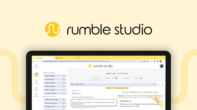 Rumble Studio - Capture remote interviews 24/7 | AppSumo