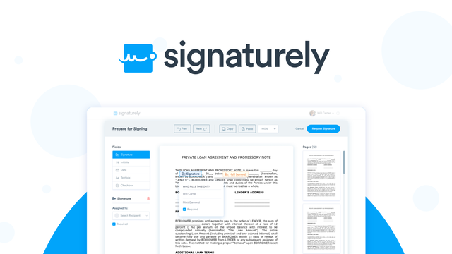 Signaturely - Create, sign, and store digital docs | AppSumo