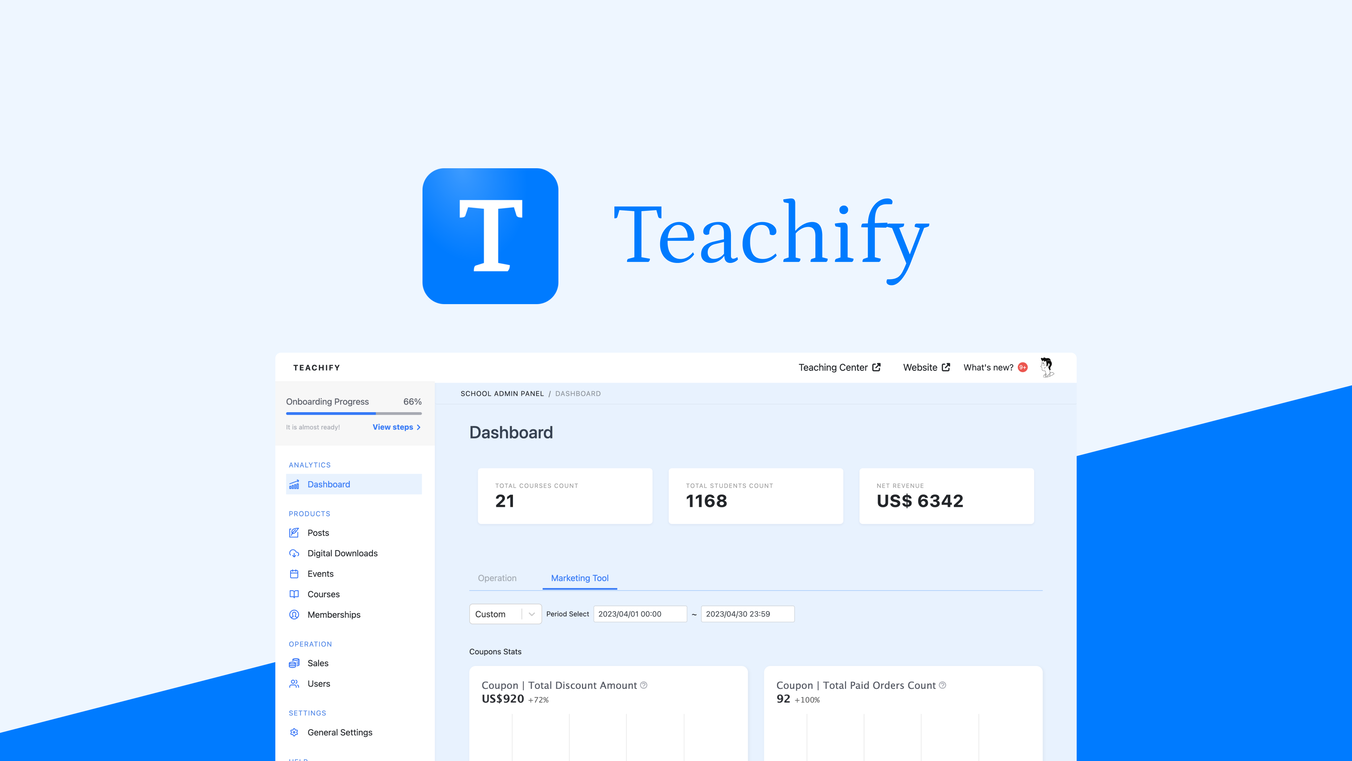 Teachify - Sell courses, downloads, & memberships | AppSumo