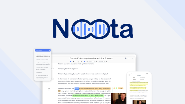 Noota - Convert online meetings into reports | AppSumo