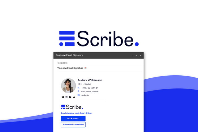 Scribe - Add branded CTAs to email signatures | AppSumo