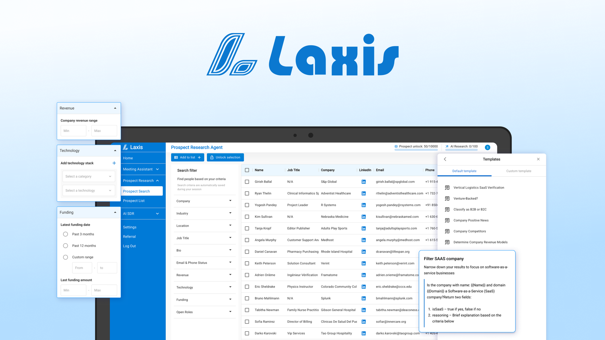 Laxis AI Prospect Research - Find verified leads | AppSumo