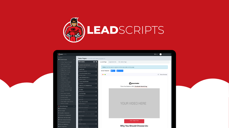 LeadScripts Review: "Leadscripts. | AppSumo