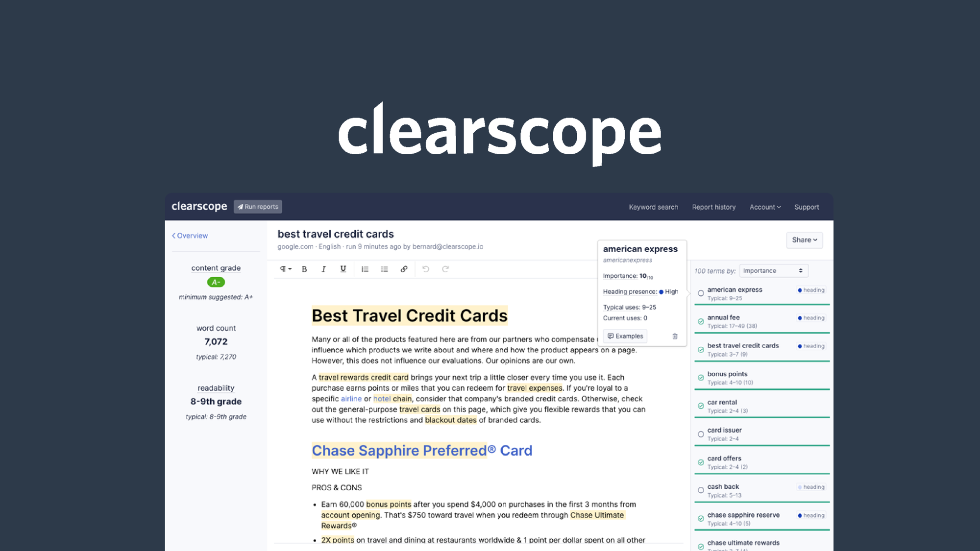 Clearscope Optimize Your Content For SEO AppSumo Clearscope Optimize Your Content For SEO AppSumo