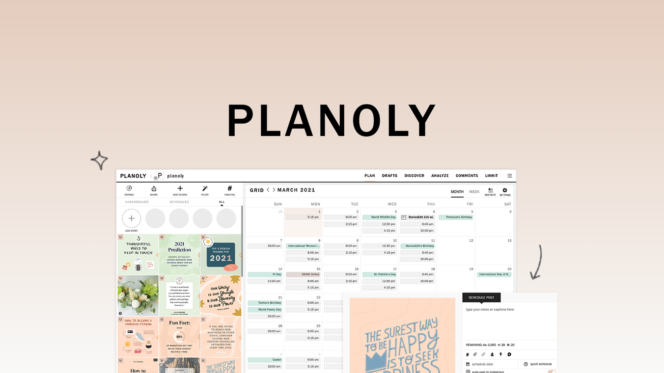 Planoly - Plan and deploy content on social media | AppSumo