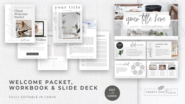White Linen Canva Coaching & Service Provider Template Bundle | AppSumo