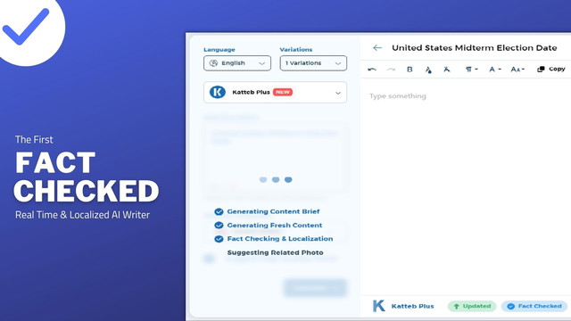 Katteb - Fact Checked AI Writer | AppSumo Katteb - Fact Checked AI Writer | AppSumo
