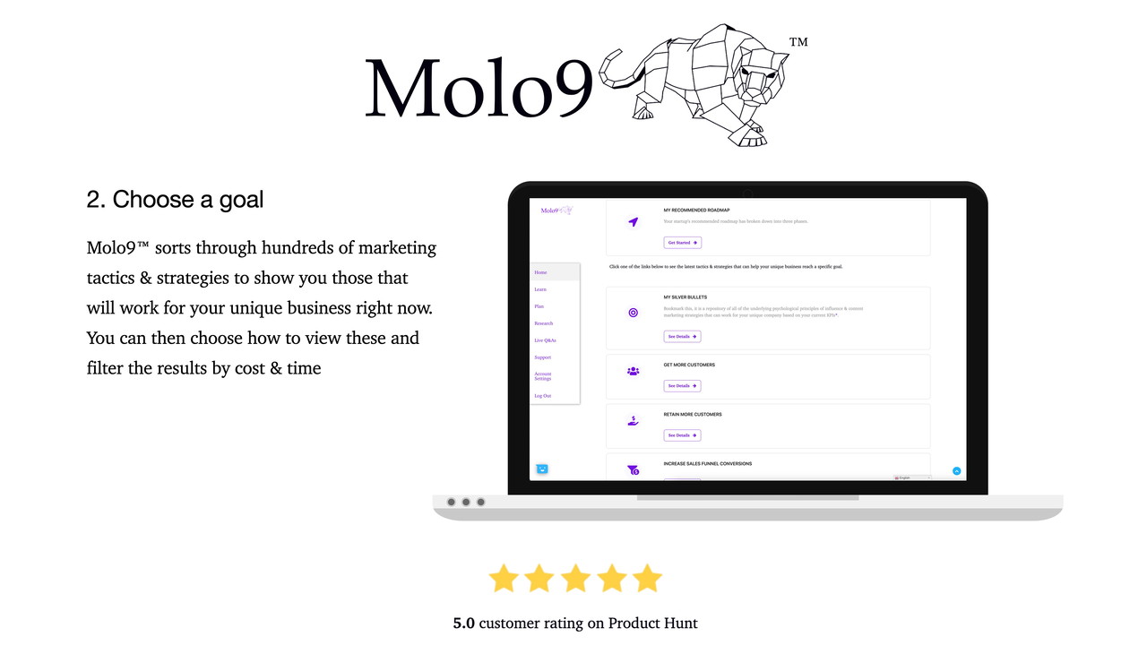 Molo9™ - Plus exclusive - Plan marketing with AI | AppSumo