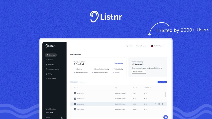 Listnr (TTS) | AppSumo