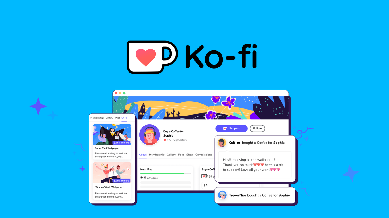 Ko-fi - Receive donations at a 0% cut | AppSumo