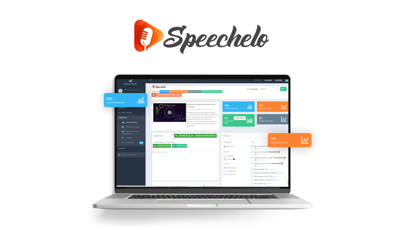 Speechelo - Enhance your content's voice | AppSumo