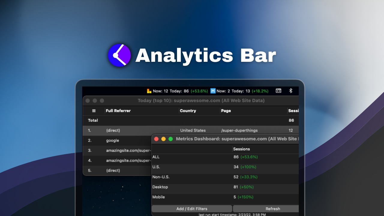 Analytics Bar | AppSumo