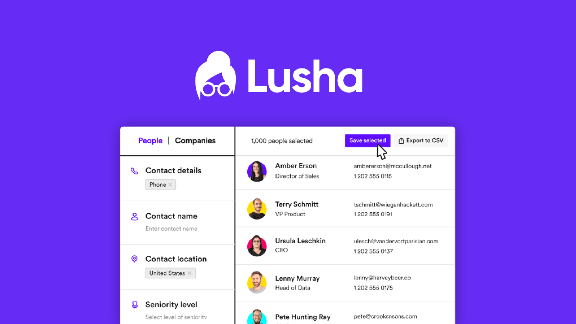 Lusha - Find the right decision maker | AppSumo