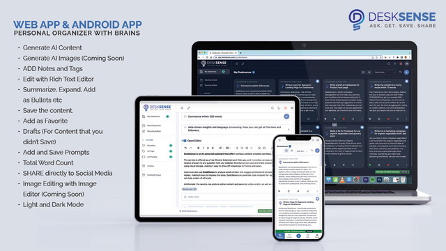 DeskSense - AI-powered Personal Assistant | AppSumo