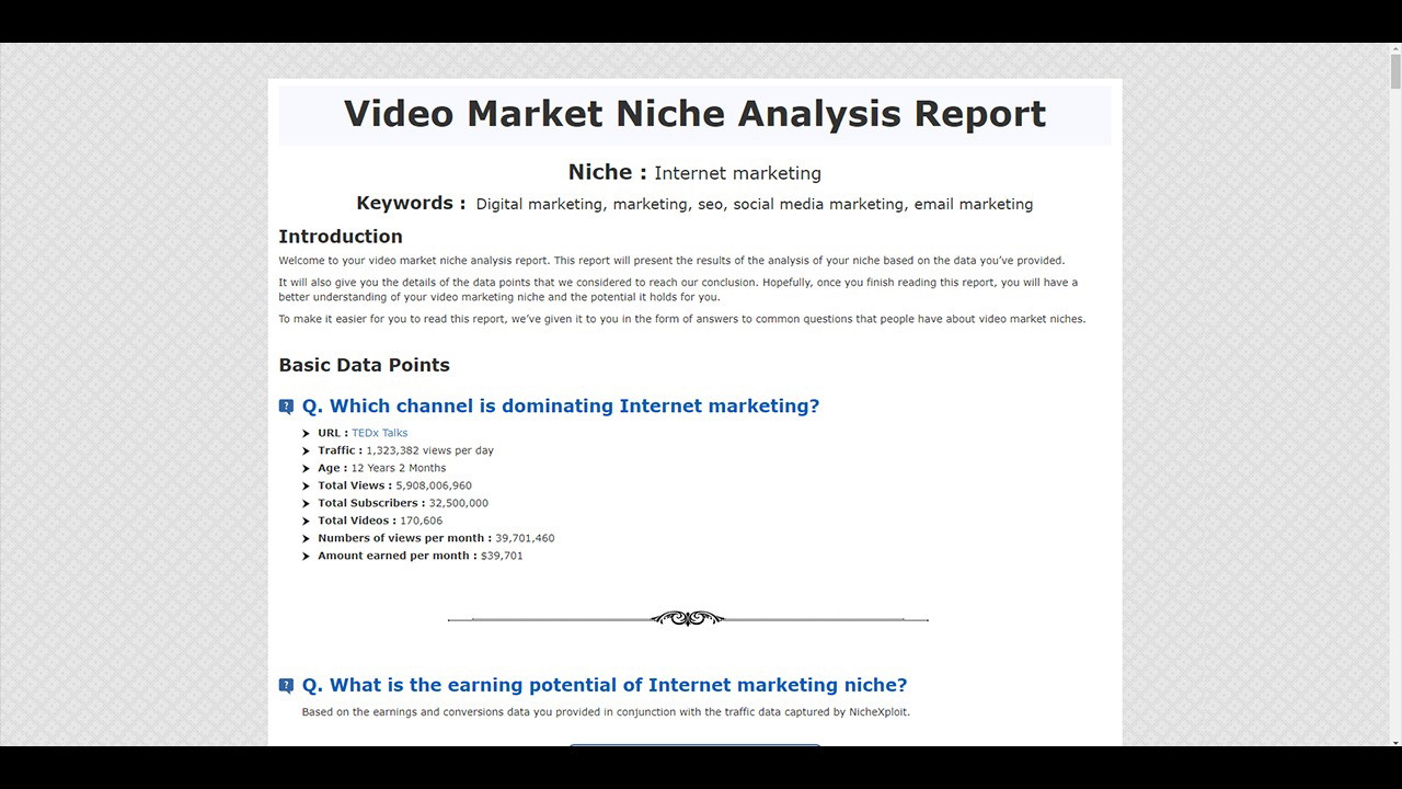 NicheXploit - YouTube Niche Research Software | AppSumo