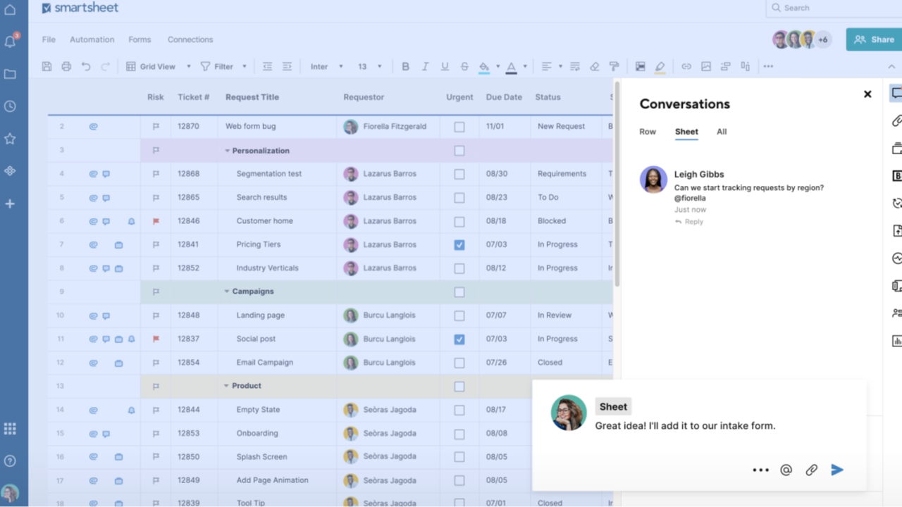 Smartsheets - Capture & track data and schedules | AppSumo