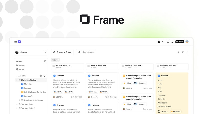 Best Frame Alternatives and Competitors | AppSumo