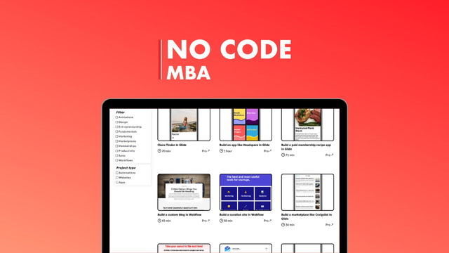 No Code MBA - Plus exclusive - Learn to code apps | AppSumo