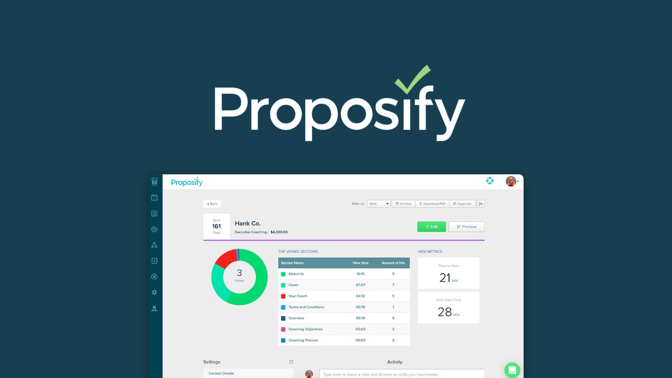 Proposify - Create proposals in just a few clicks | AppSumo