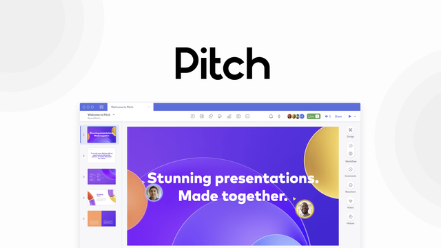 Pitch - Create stunning presentations in minutes | AppSumo