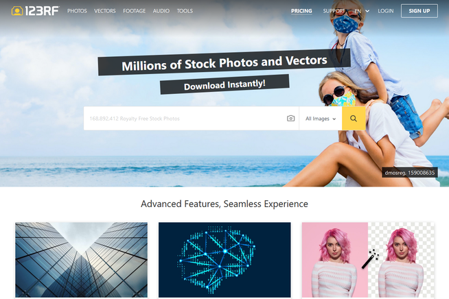 123RF Stock Images & Vectors Download Packs | AppSumo