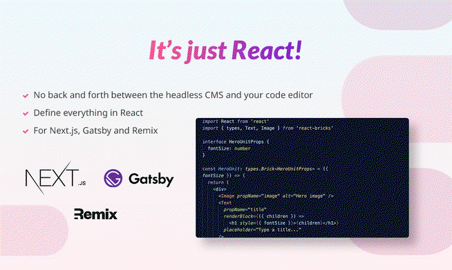 React Bricks Visual Editing Cms For React Appsumo