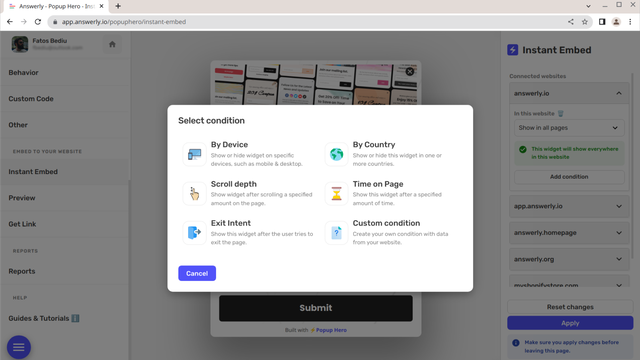 Popup Hero - Build custom targeted pop-ups easily | AppSumo