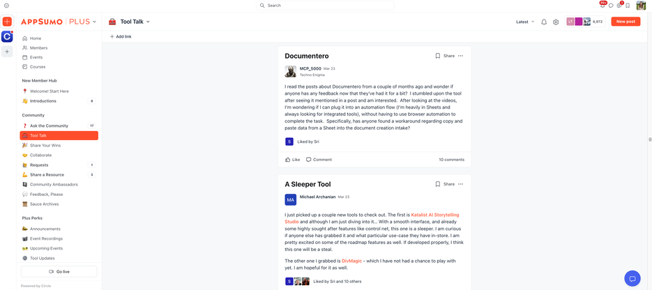 The Sauce - Plus exclusive - Business community for entrepreneurs | AppSumo