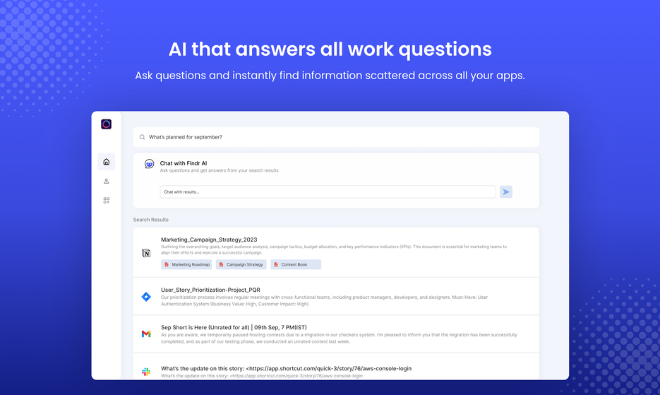 Findr - Workplace search engine powered by AI | AppSumo