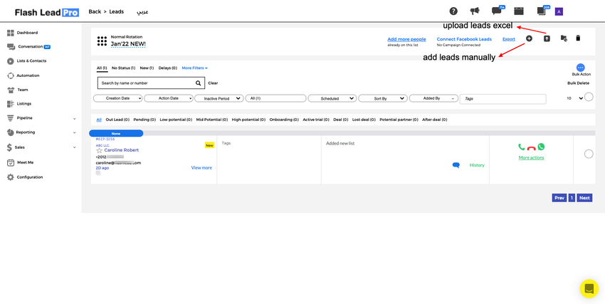 Flash Lead - Automate marketing and track leads | AppSumo