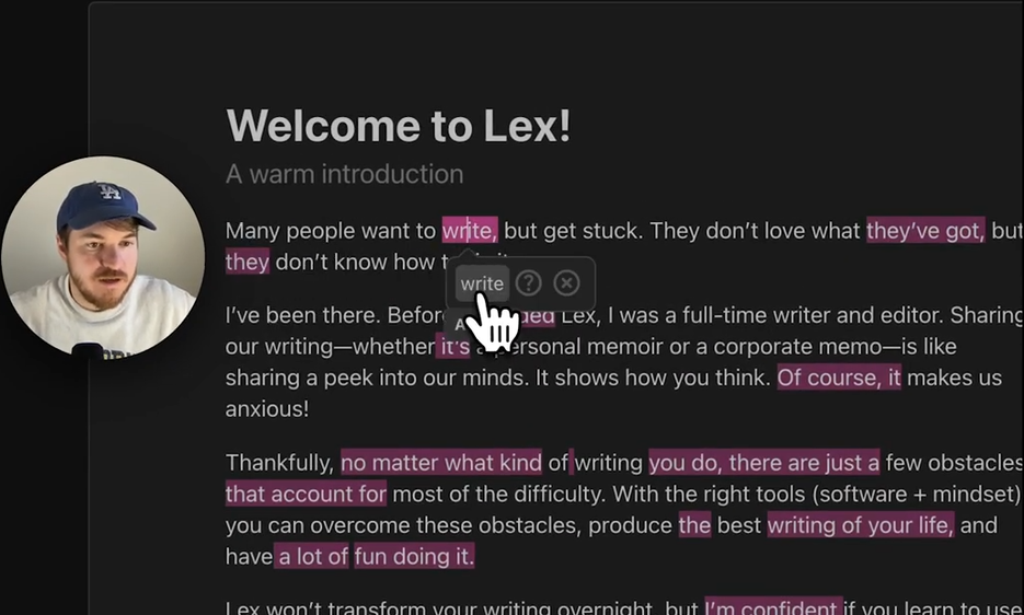 Lex - AI-powered collaborative writing | AppSumo