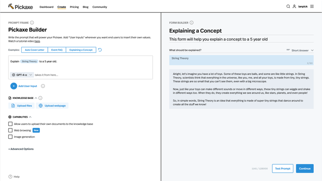 Pickaxe - Build, deploy, and monetize AI tools | AppSumo