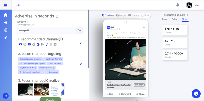 Plai - Launch and automate digital ad campaigns | AppSumo