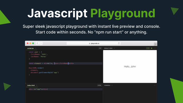 PlayCode - Javascript Playground - Code & test | AppSumo