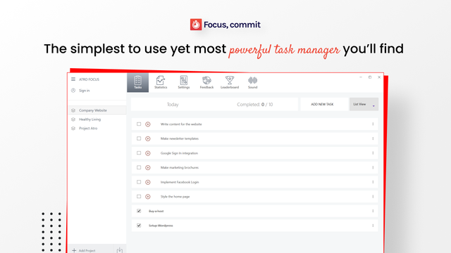 Focus Commit | AppSumo