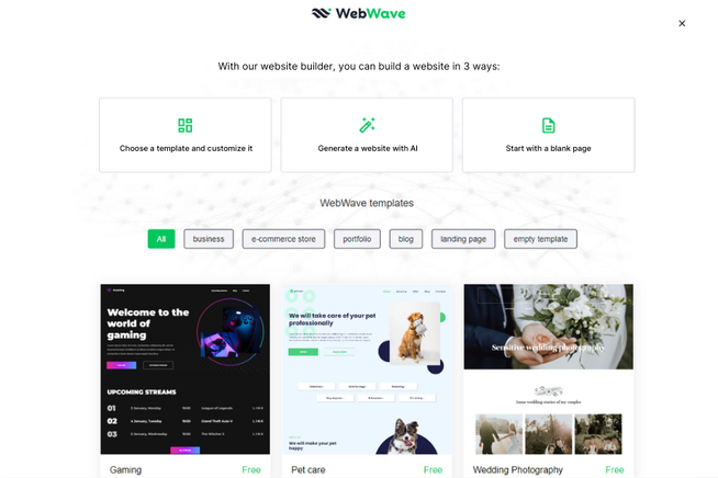 WebWave - Create professional websites with no code | AppSumo