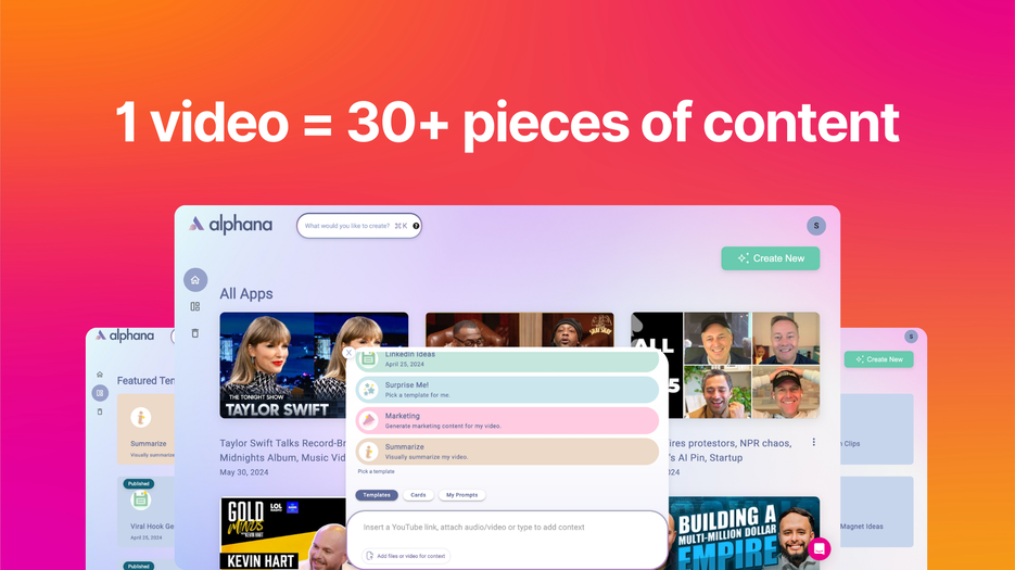 Alphana - Plus Exclusive - Turn video into viral content with AI | AppSumo