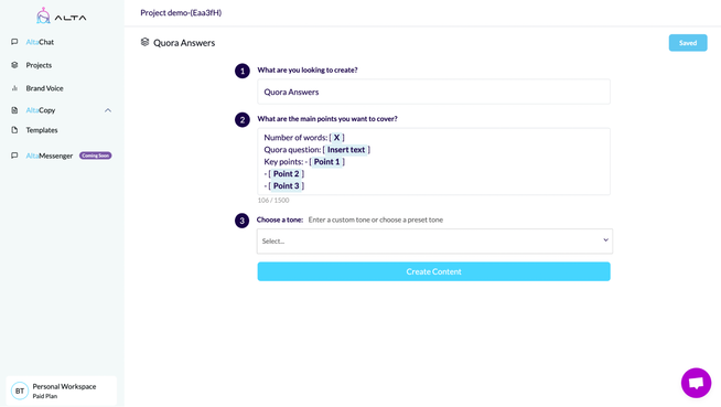 Alta - Generate content with AI | AppSumo